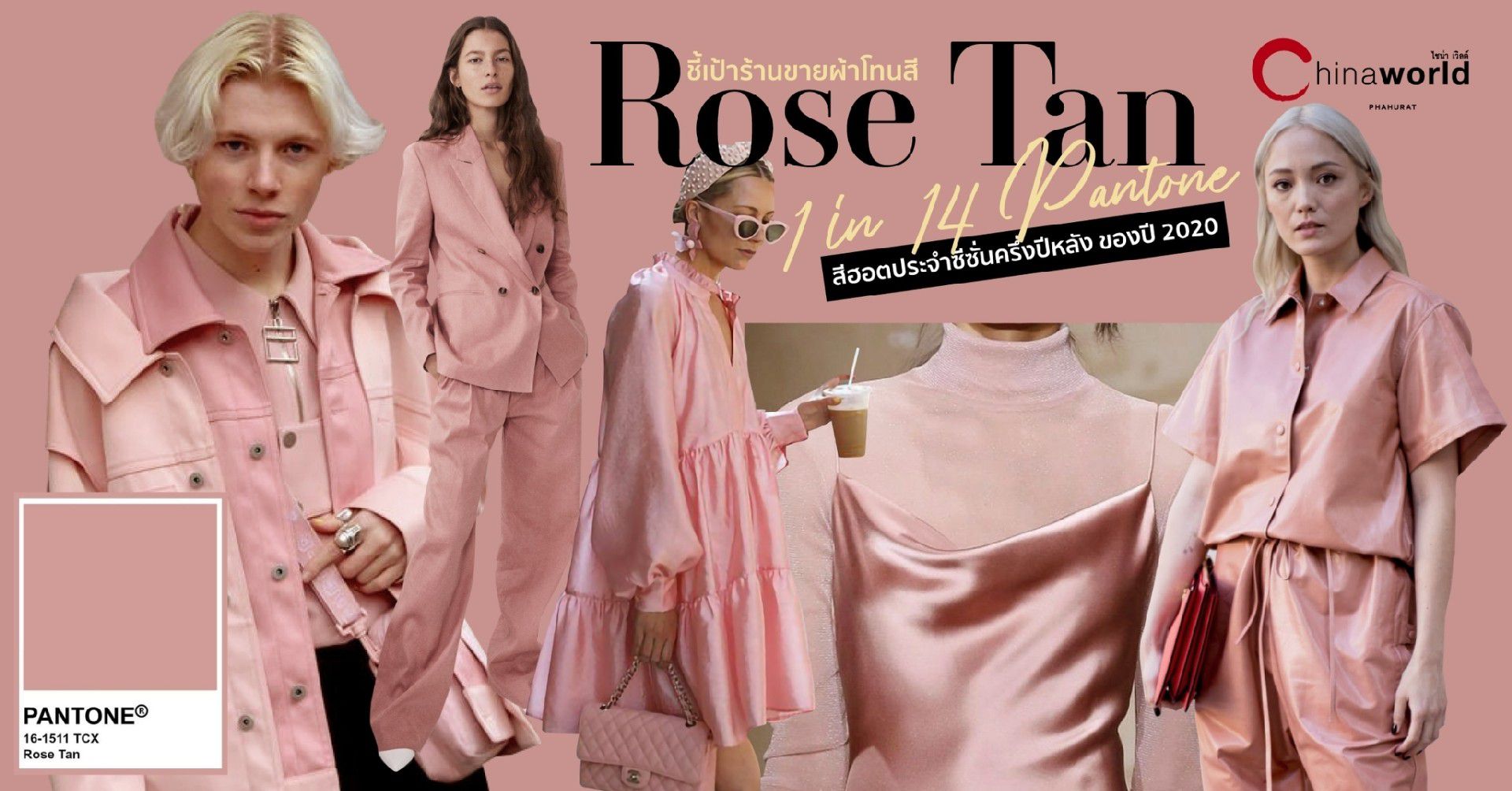 ชี้เป้าร้านขายผ้าโทนสี ‘Rose Tan’ 1 ใน 14 Pantone สีฮอตประจำซีซั่นครึ่ง ...